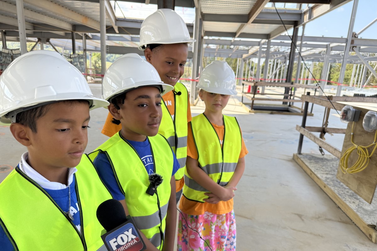 Highest topping point of new Mountain View Upper Elementary ...