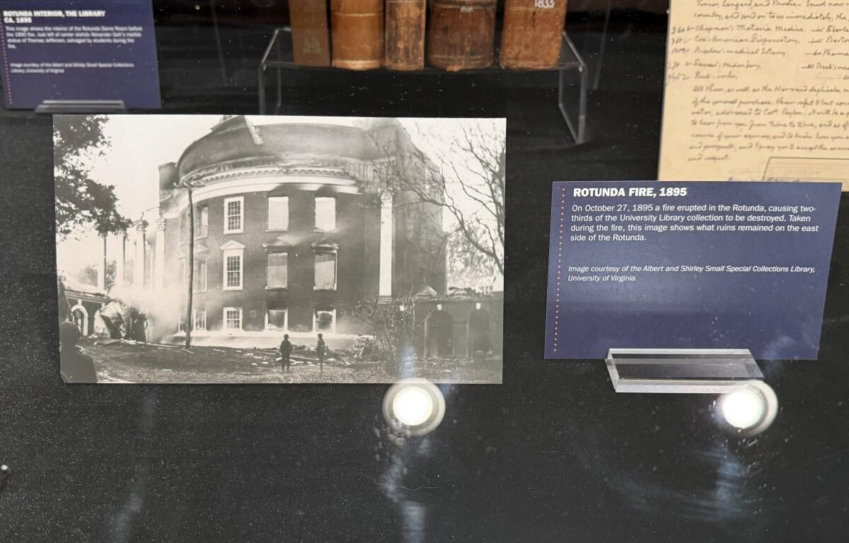 Rare medical books discovered saved from 1895 Rotunda fire on display ...